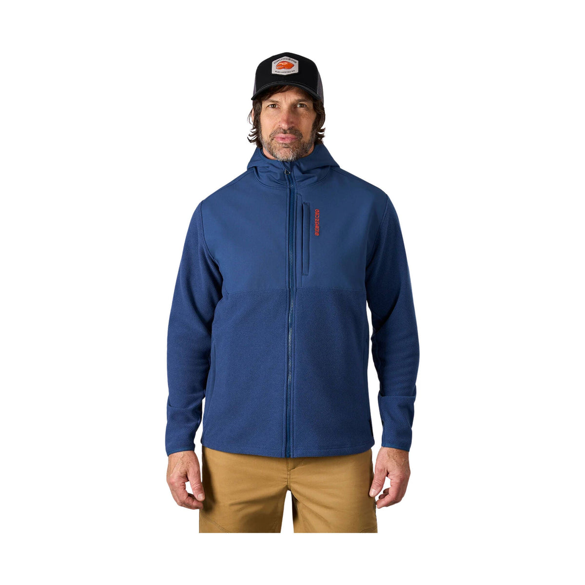 Grundens Men's Bering Fleece Pro Full Zip Hoodie - Blue Abyss – Lenny's ...