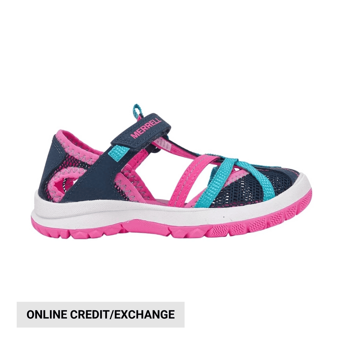 Merrell Kids' Dragonfly Sandal - Navy/ Turquoise/ Pink – Lenny's Shoe ...