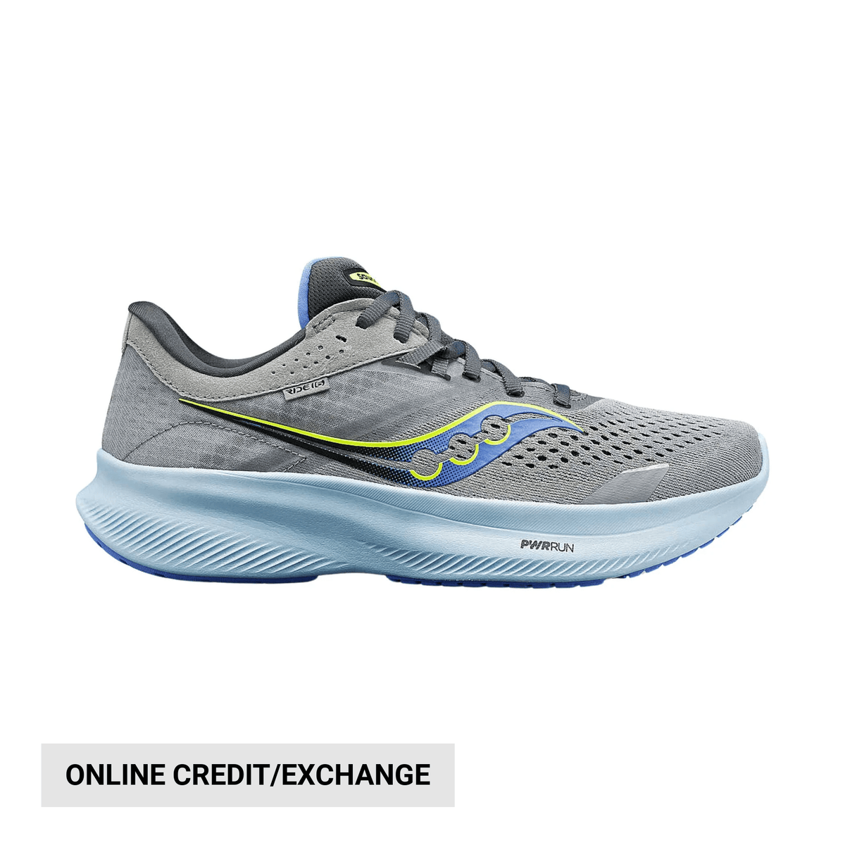 Saucony Women's Ride 16 Running Shoes - Fossil/Pool – Lenny's Shoe ...