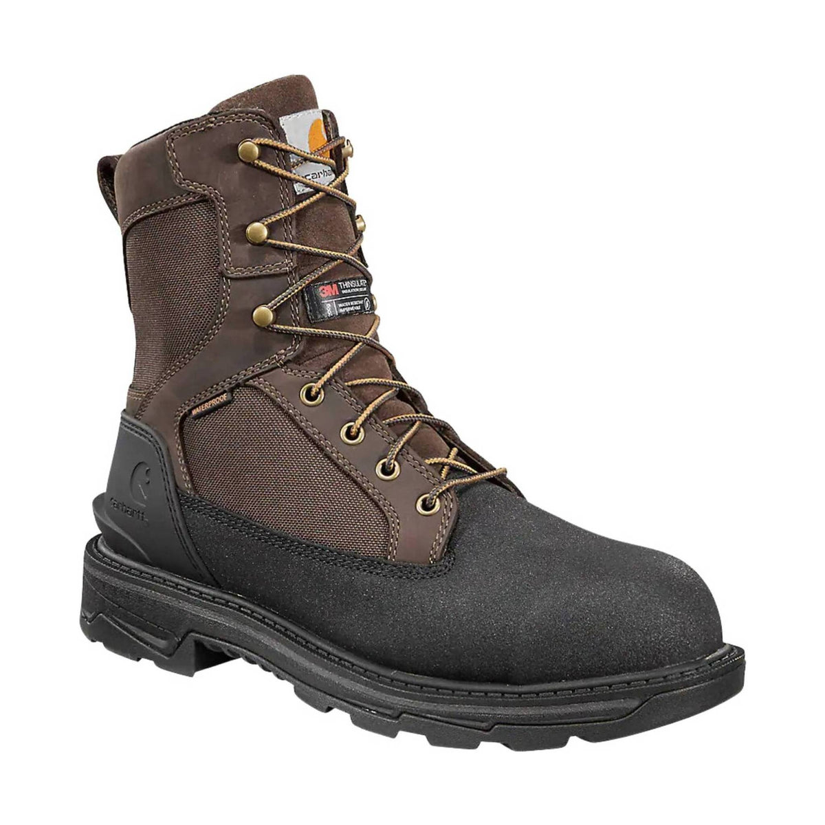 Carhartt Men's Ironwood Waterproof Insulated 8 Inch Alloy Toe Work Boo ...