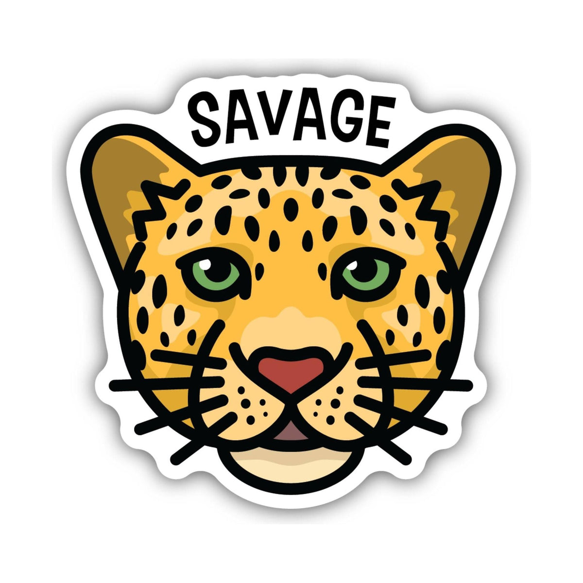 Sticker Northwest Savage Leopard Face – Lenny's Shoe & Apparel