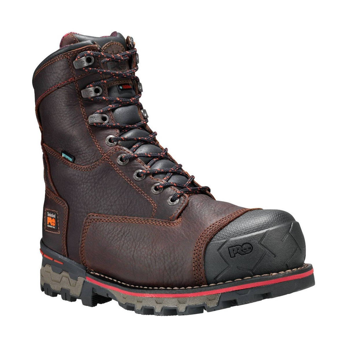 Timberland Pro Men's 8 Inch Boondock Composite Toe Waterproof Work Boo ...