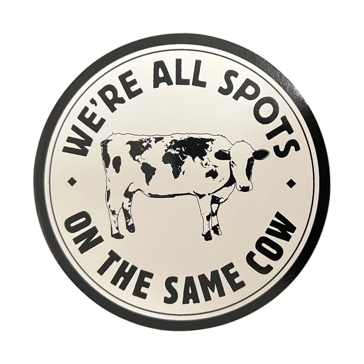 World Cow VT Sticker - Black/White – Lenny's Shoe & Apparel